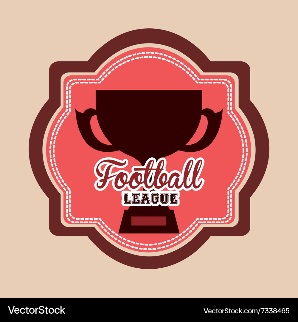 Football championship design Royalty Free Vector Image