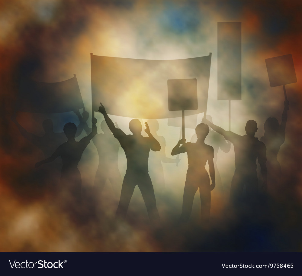 Street protest Royalty Free Vector Image - VectorStock