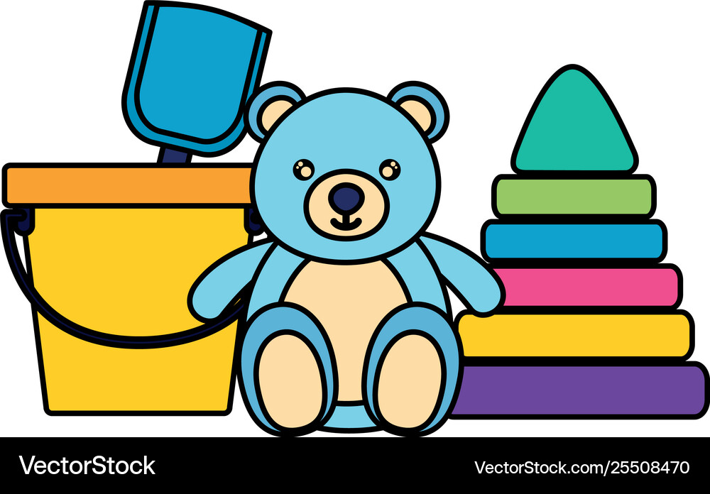 Baby toys design Royalty Free Vector Image - VectorStock