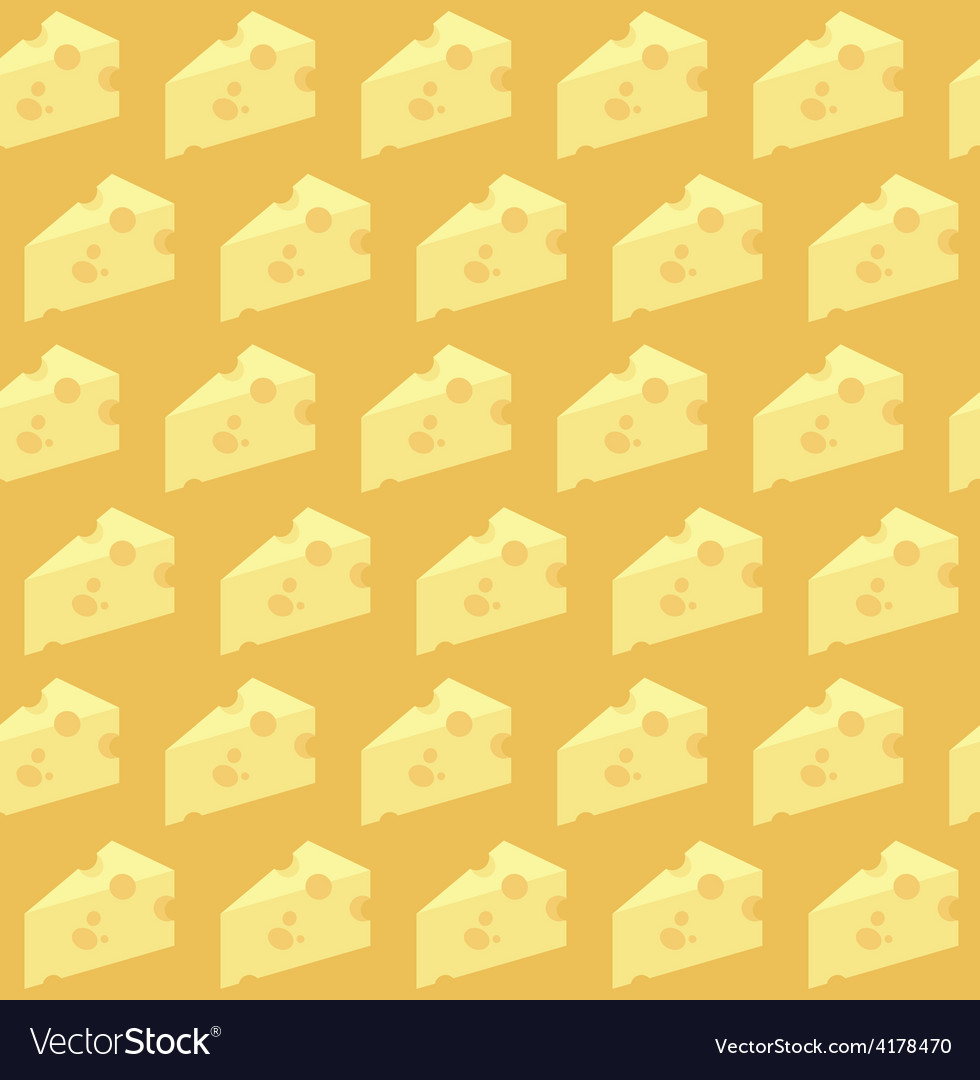 Cheese pattern Royalty Free Vector Image - VectorStock