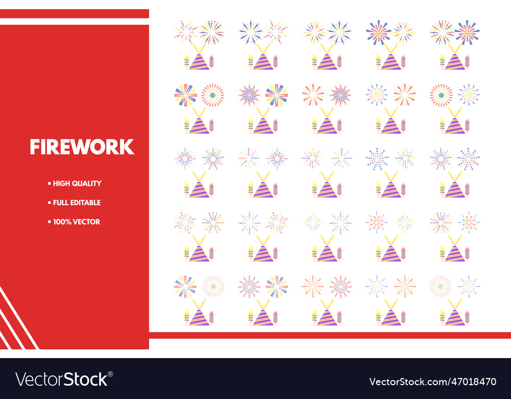 Firework Royalty Free Vector Image - VectorStock