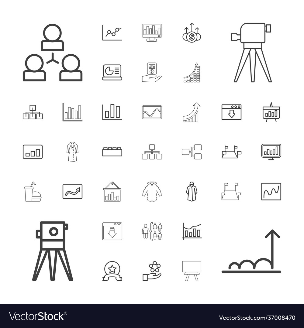 Infographic icons Royalty Free Vector Image - VectorStock