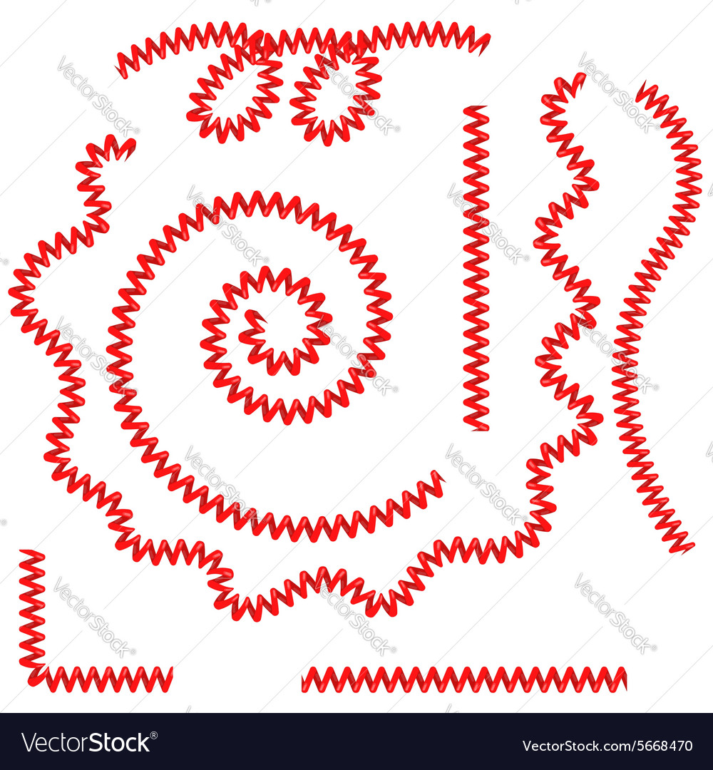 Red cables Royalty Free Vector Image - VectorStock