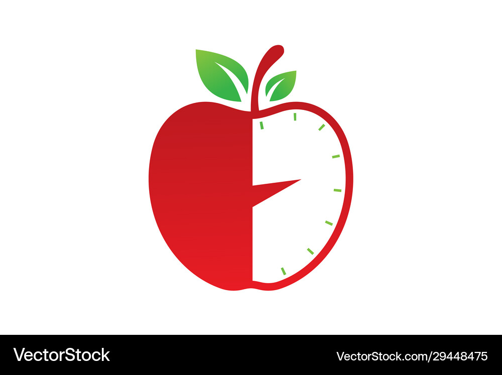 Apple sign symbol in flat style on white Vector Image