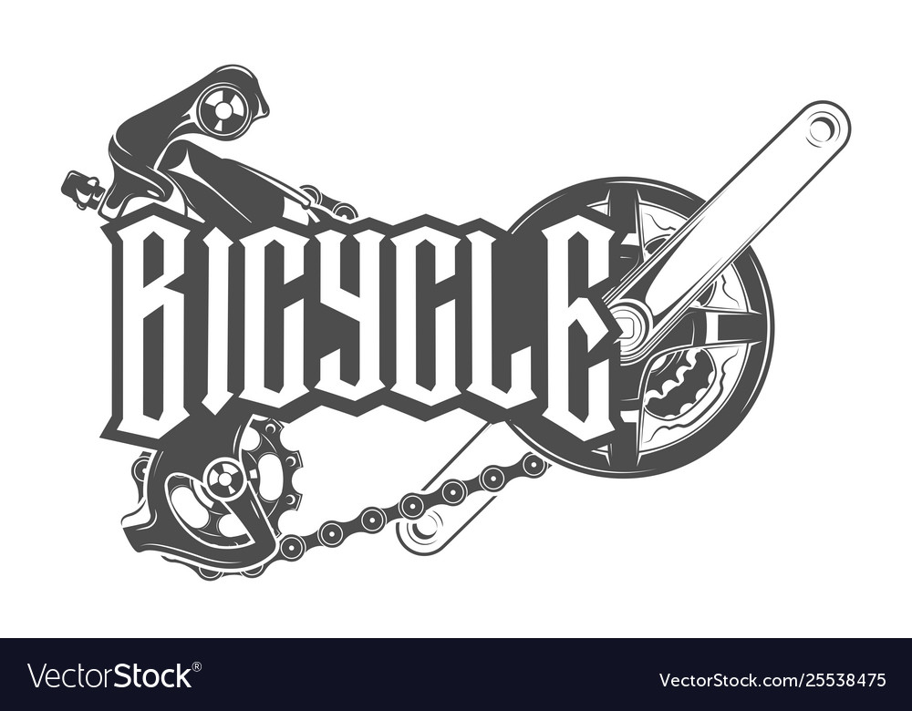 Bicycle shatun brake Royalty Free Vector Image