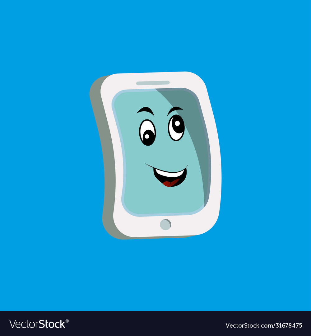 Cartoon mobile phone mascot Royalty Free Vector Image Cartoon mobile phone mascot Royalty Free Vector Image