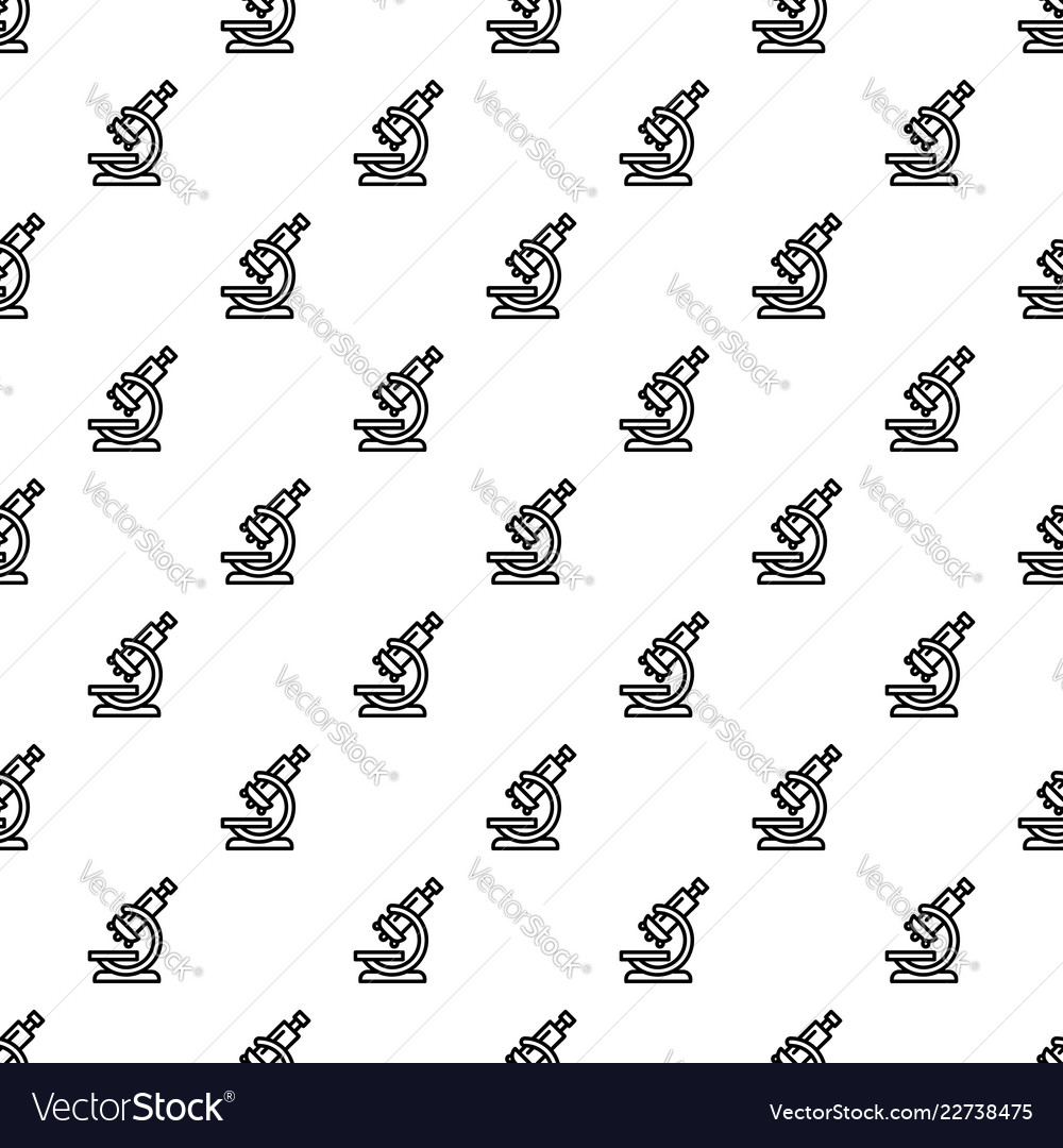 Chemical microscope pattern seamless Royalty Free Vector