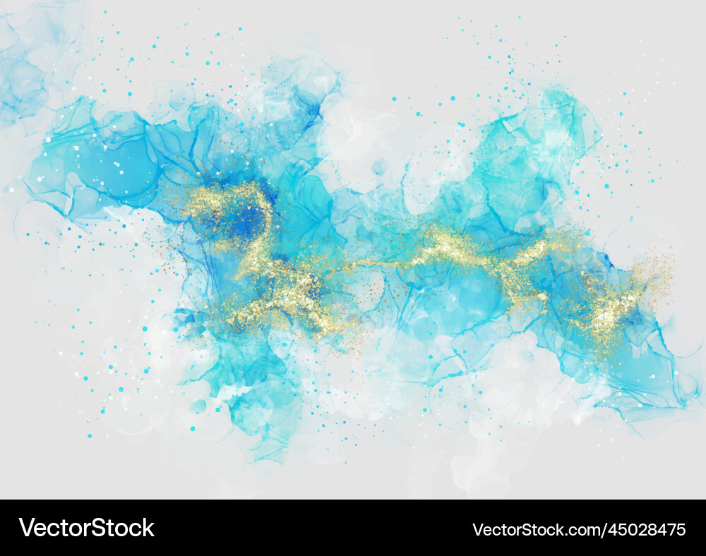 Hand painted pastel coloured alcohol ink Vector Image