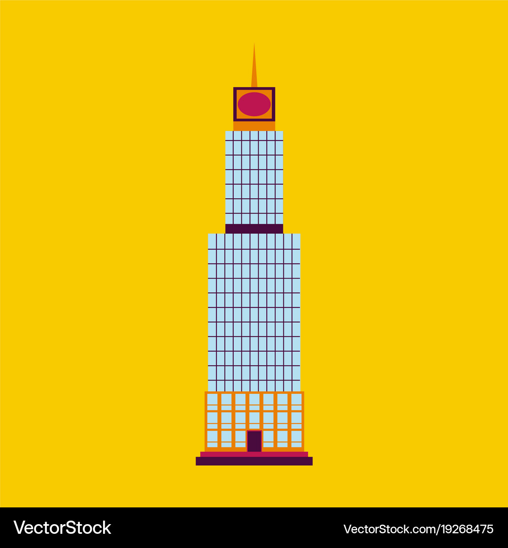 Posterempire state building high-rise Royalty Free Vector