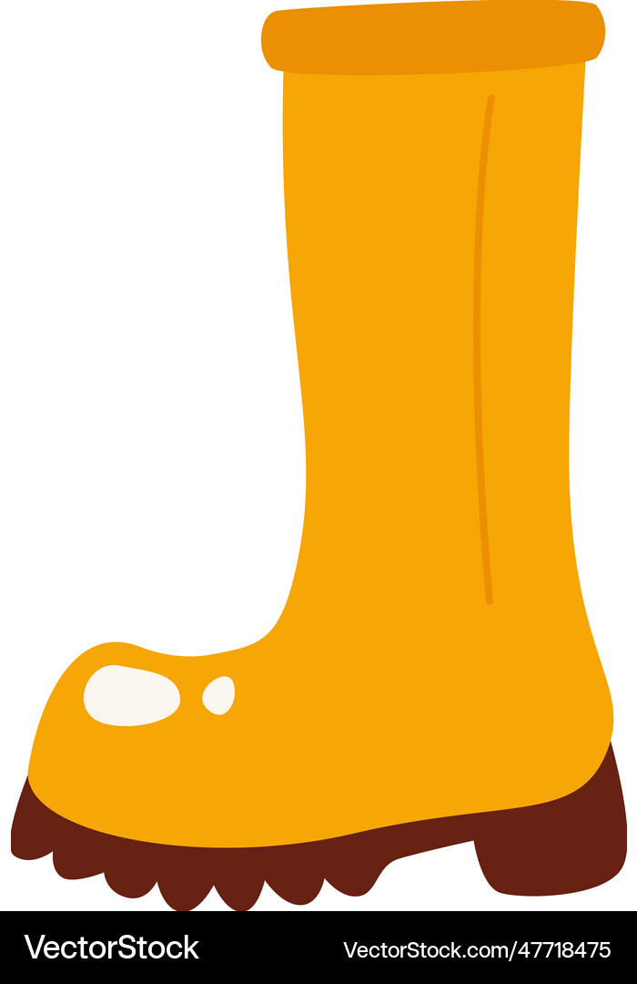 Rubber shoe footwear Royalty Free Vector Image