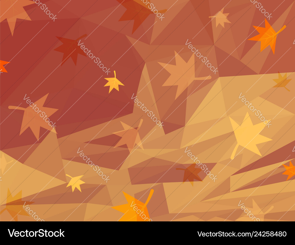 Abstract orange background autumn Royalty Free Vector Image