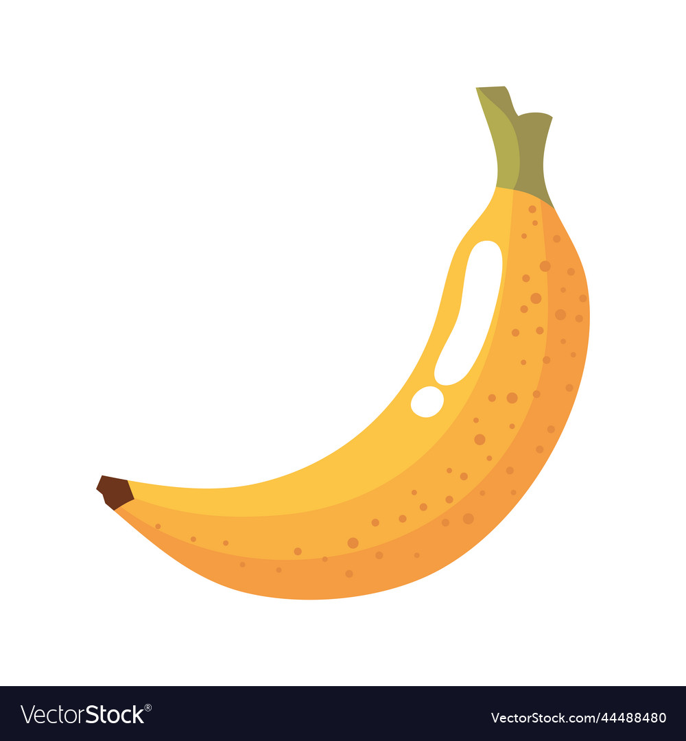 Fresh banana fruit healthy Royalty Free Vector Image