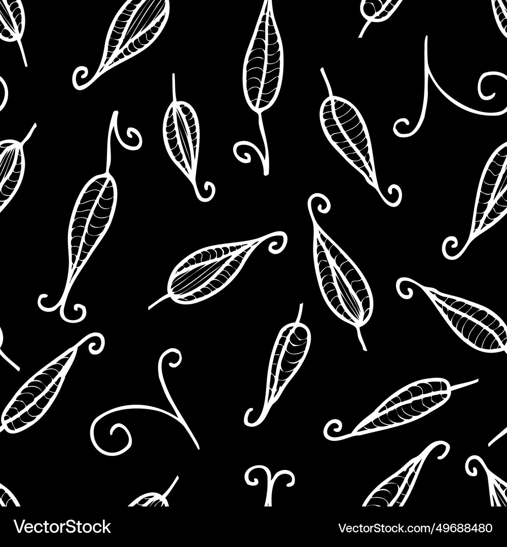 Seamless background of outlines abstract Vector Image