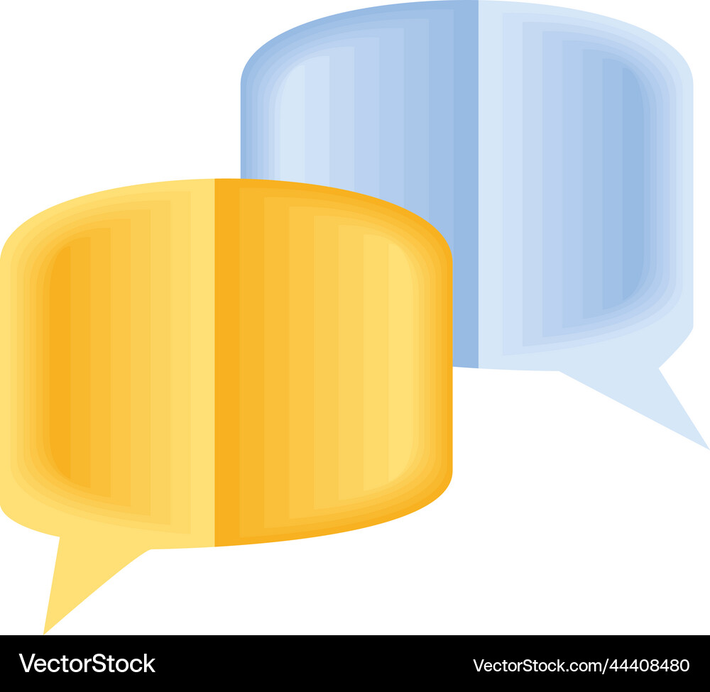 Speech bubble paper art Royalty Free Vector Image