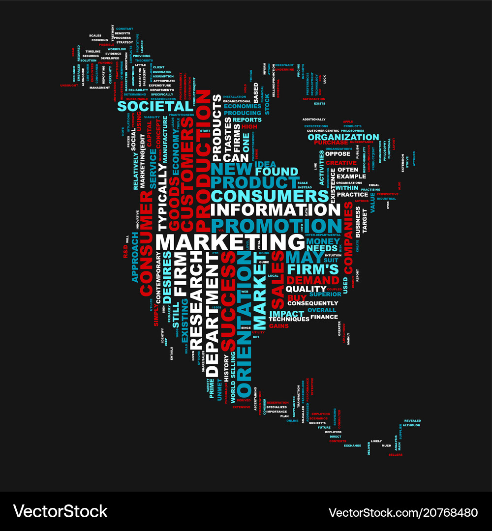 Word cloud business concept north america map Vector Image