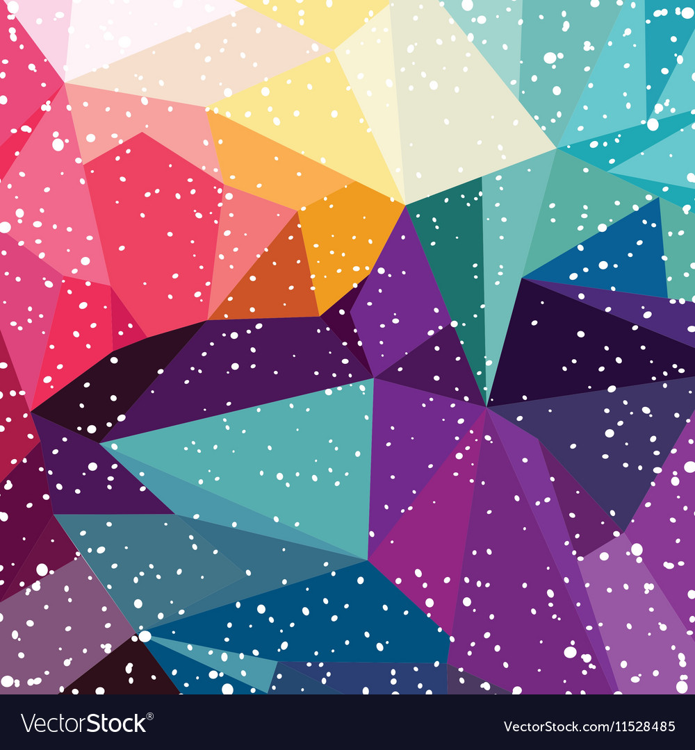 Abstract colorful triangle geometrical background Vector Image
