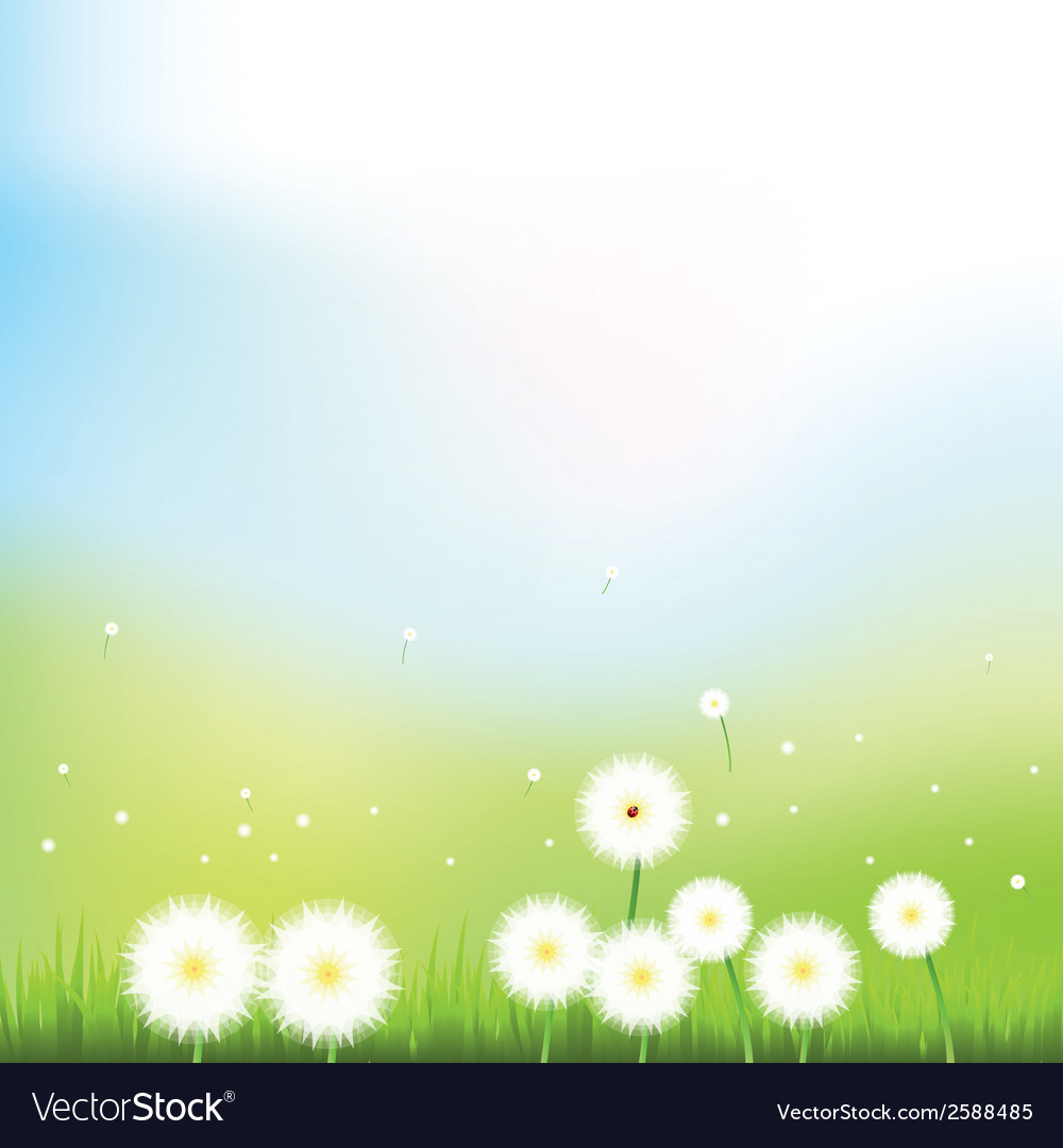 Abstract spring background with some special Vector Image