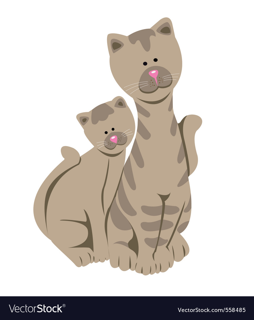 Funny cat Royalty Free Vector Image - VectorStock