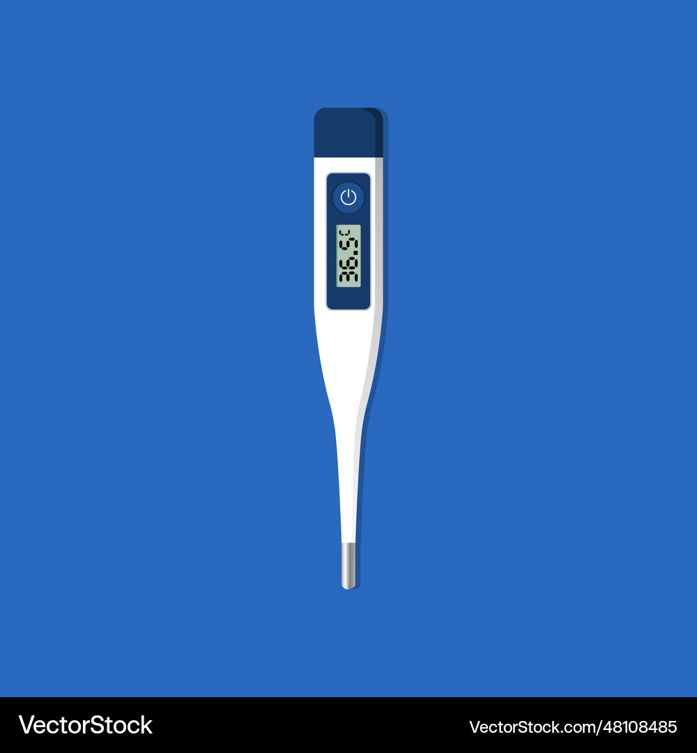 Medical measuring device icon digital thermometer Vector Image