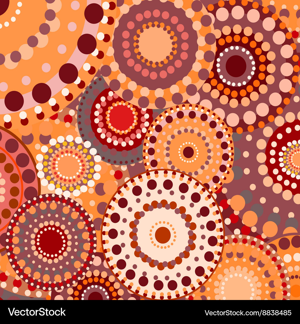 Vintage circular retro ornament background Vector Image