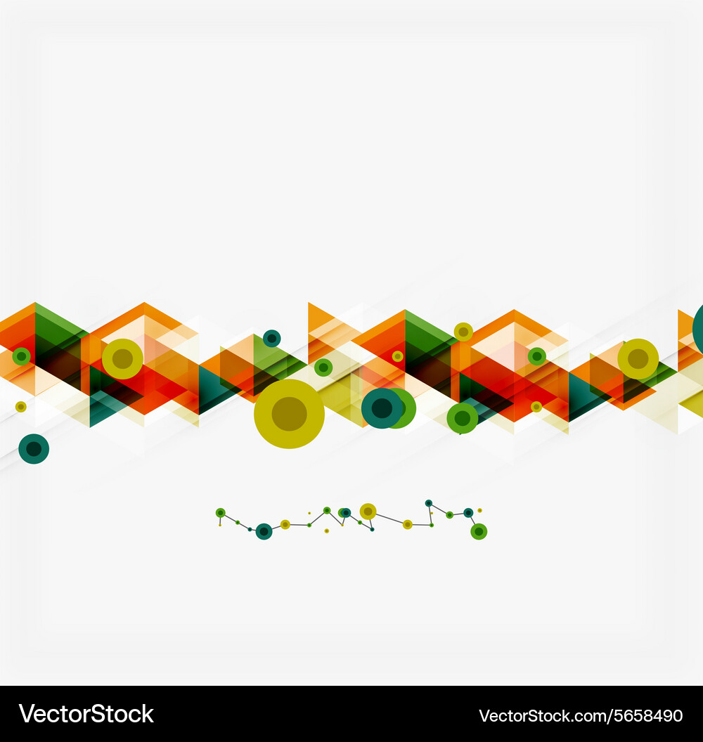 Clean colorful unusual geometric pattern design Vector Image