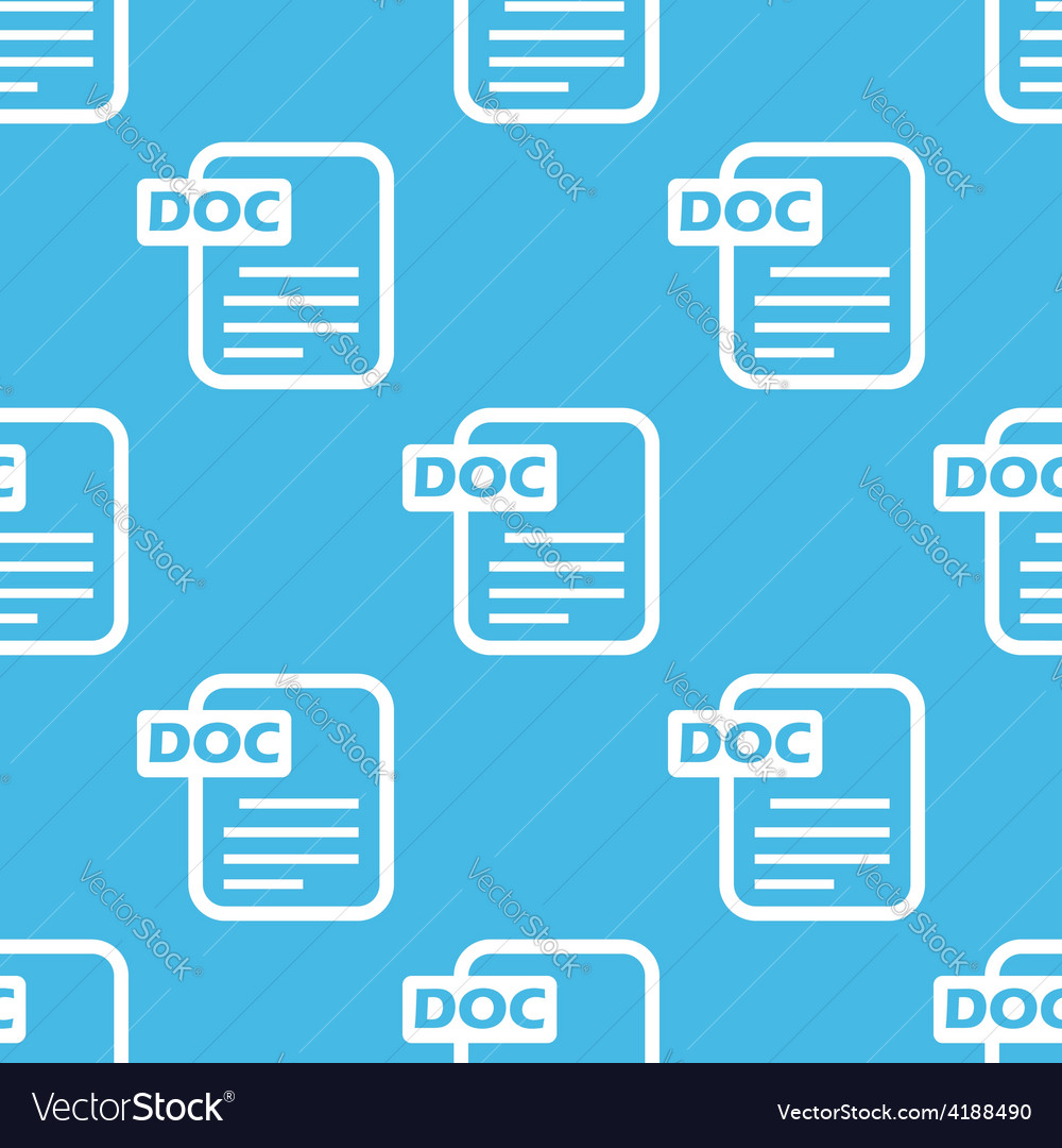 Doc seamless pattern Royalty Free Vector Image