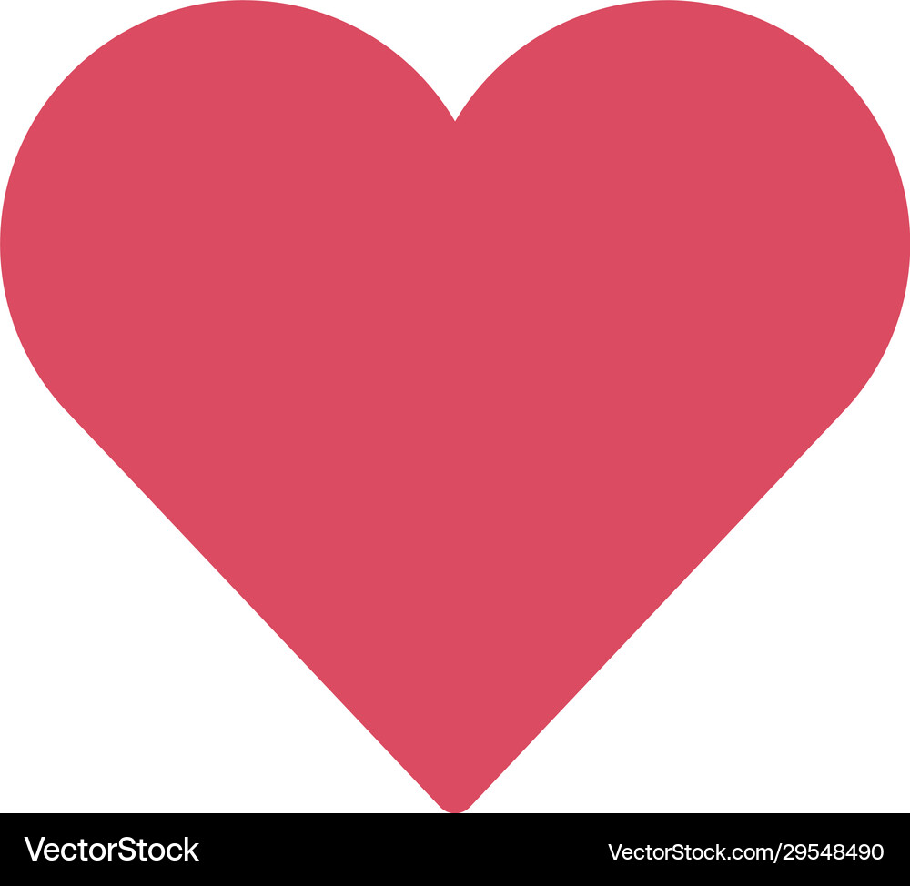 Favorites heart icon solated minimal Royalty Free Vector