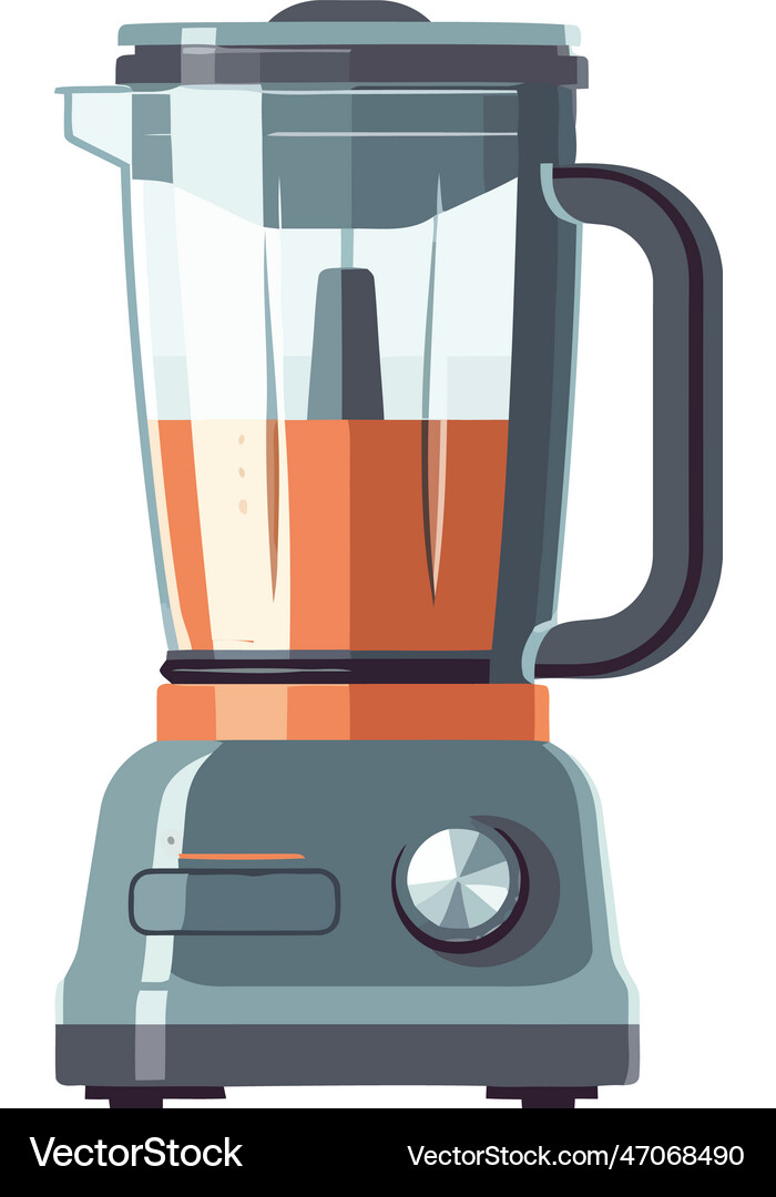 Fresh fruit juice in modern electric juicer Vector Image