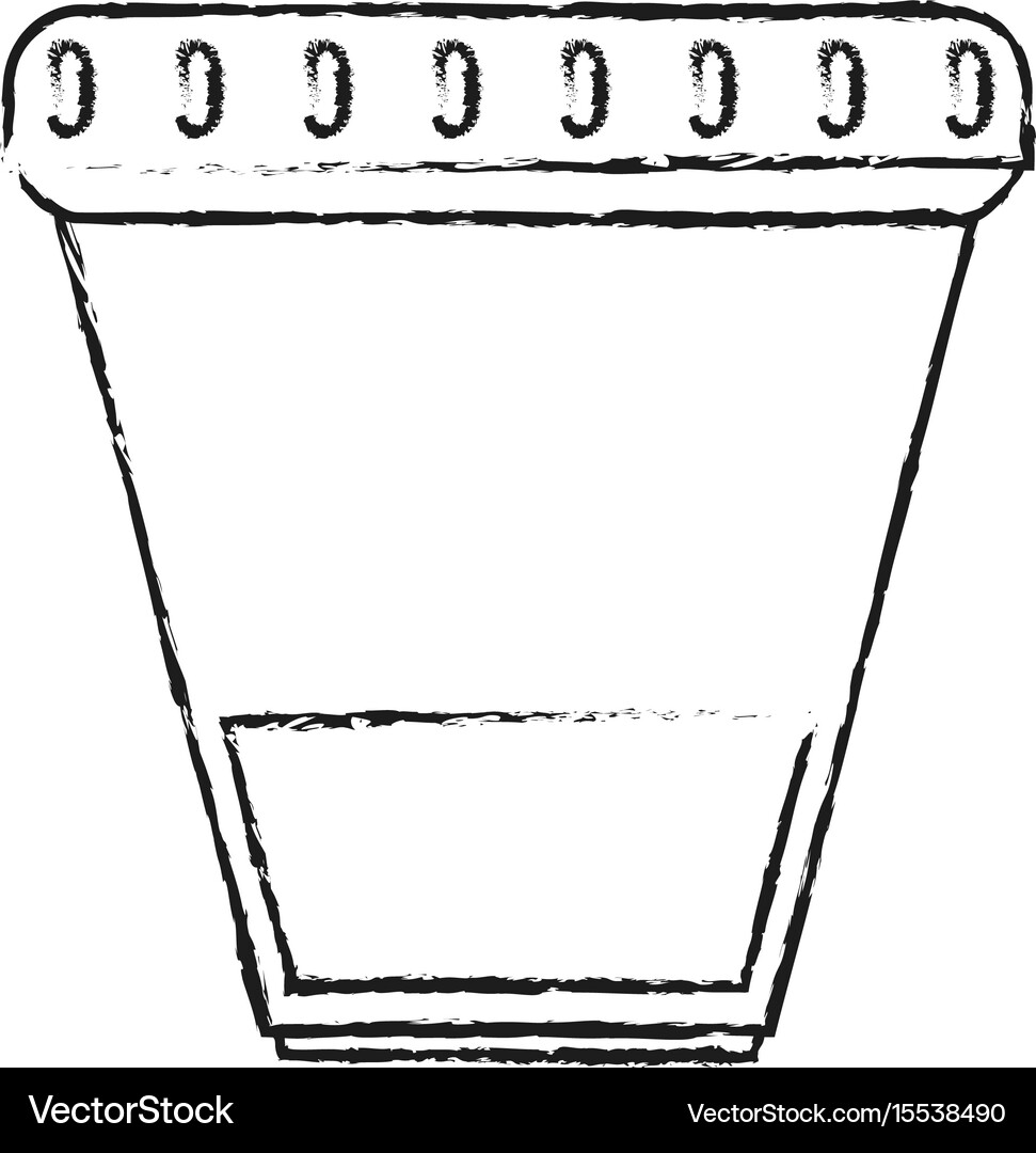 Urine sample cup healthcare related icon image Vector Image
