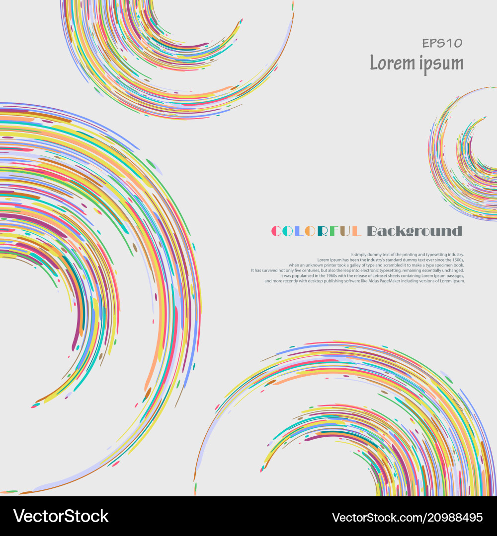 Abstract of colorful stripe lines pattern Vector Image