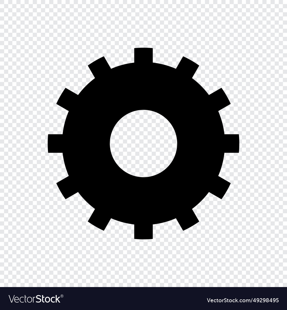 Cogwheel or gear icon simple cog wheel Royalty Free Vector Cogwheel or gear icon simple cog wheel Royalty Free Vector