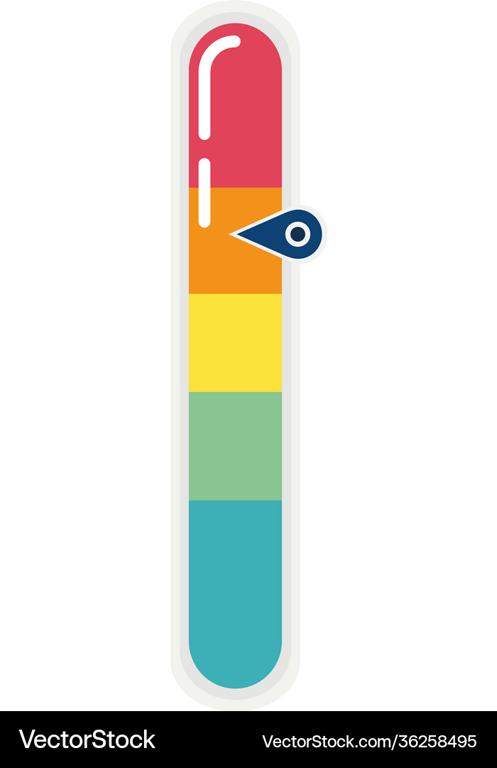 Customer satisfaction bar colors measure icon Vector Image