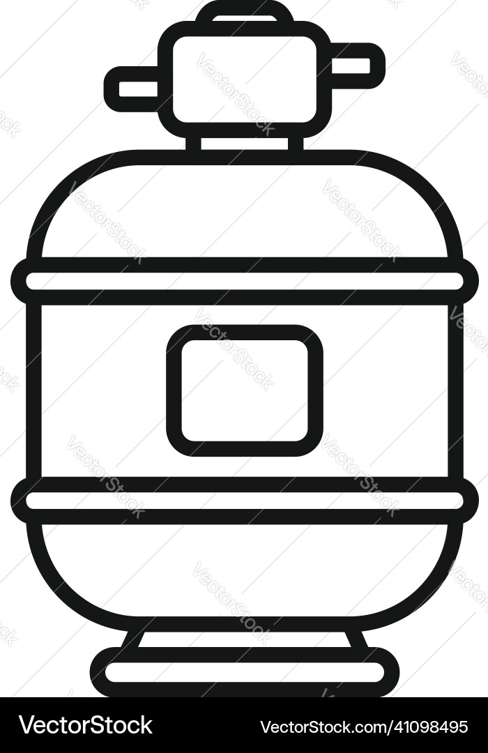 Pool tank service icon outline cleaning Royalty Free Vector