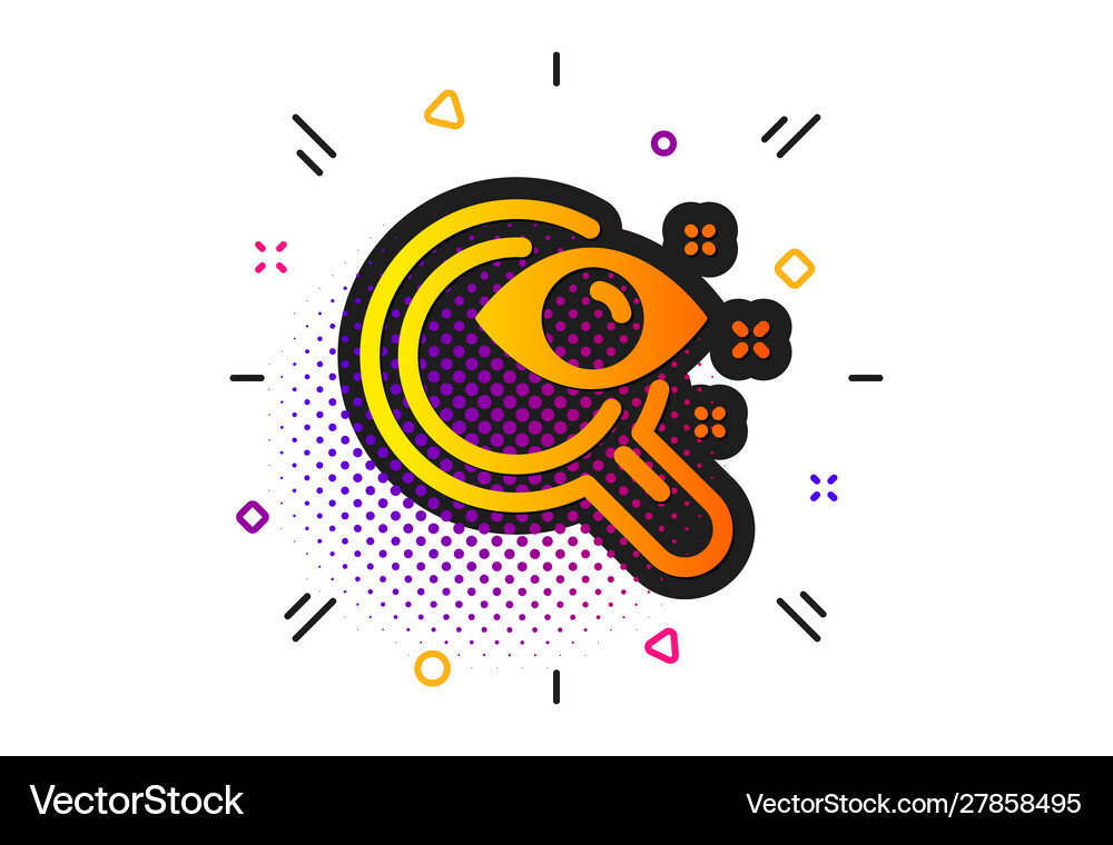 Vision test icon eyesight check sign oculist Vector Image