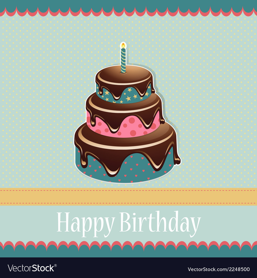 Birthday template greeting card Royalty Free Vector Image Birthday template greeting card Royalty Free Vector Image
