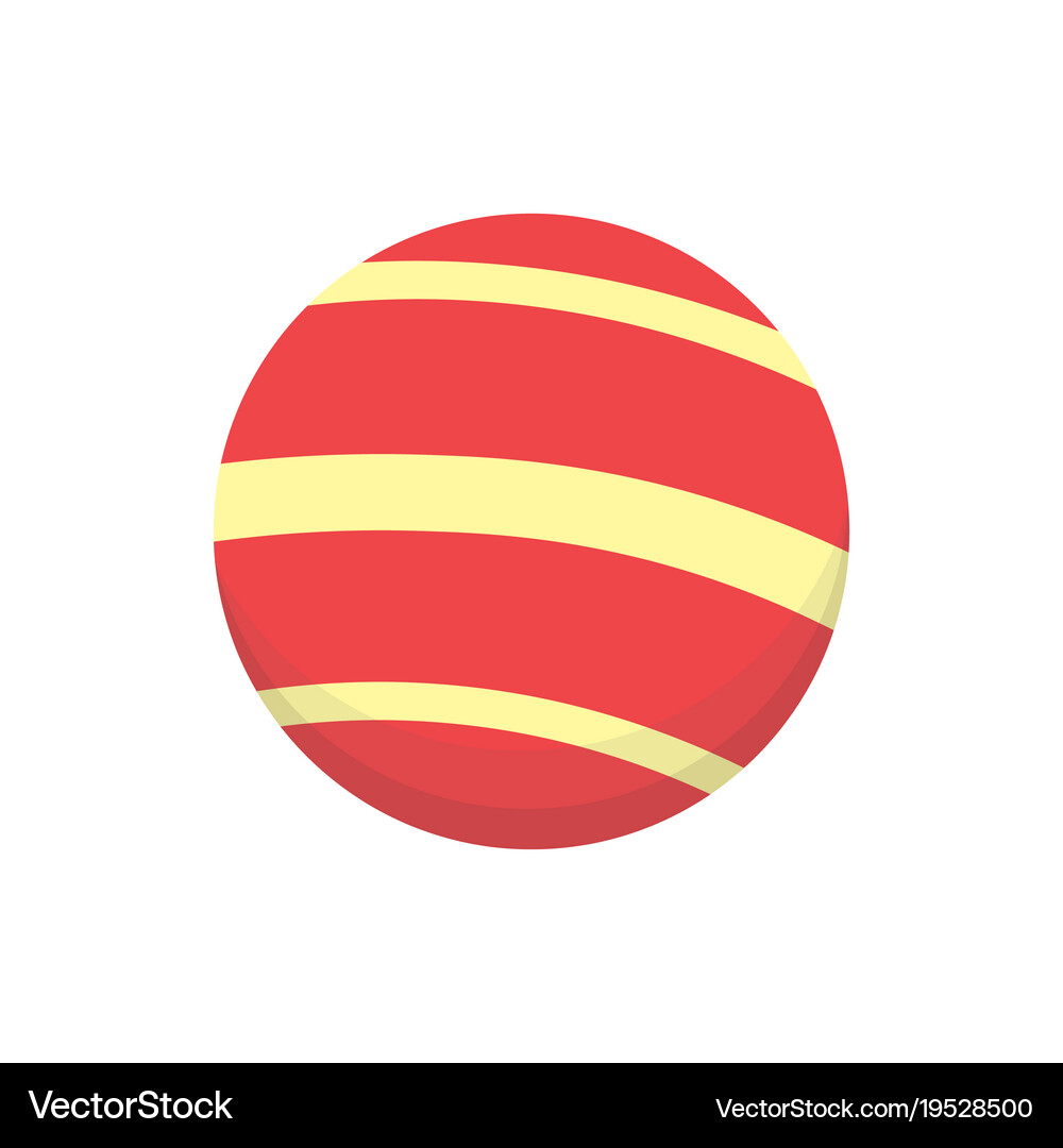 Cartoon colorful ball isolated Royalty Free Vector Image