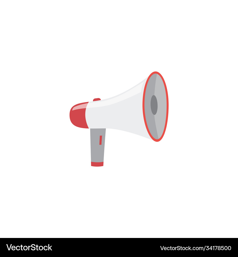 Fireman loudspeaker and megaphone flat cartoon Vector Image