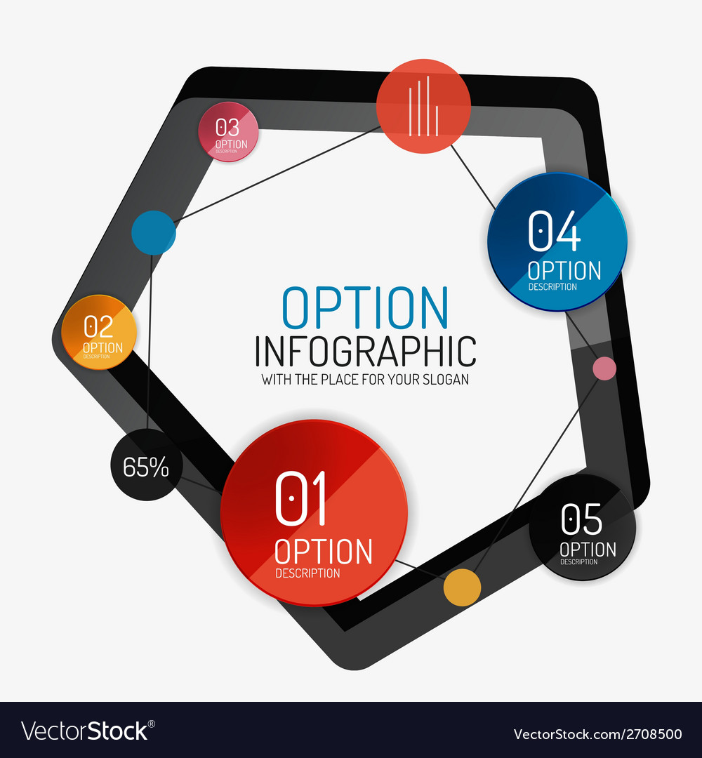 Infographic report template Royalty Free Vector Image