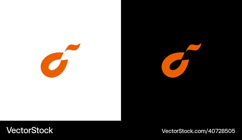 Simple and modern letter c initials music logo Vector Image