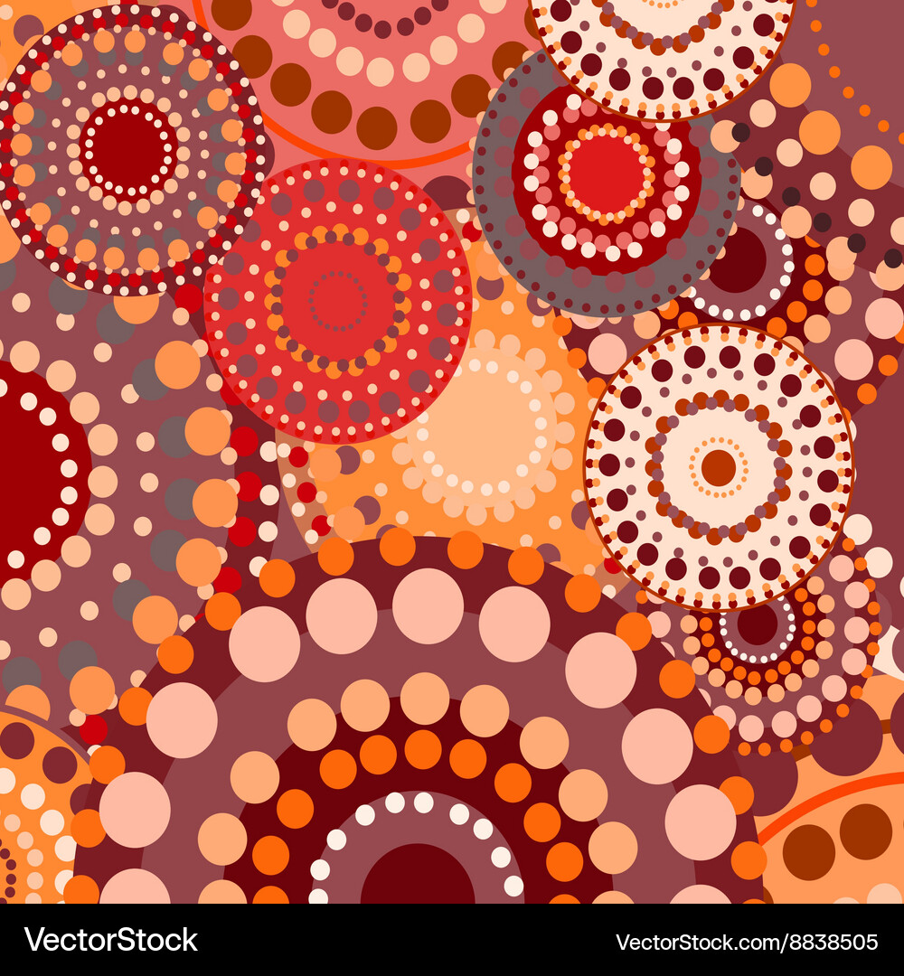 Vintage circular retro ornament background Vector Image