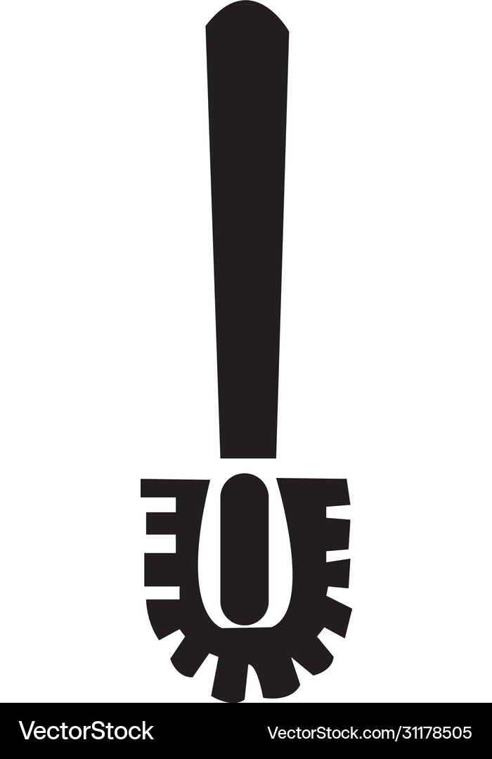 Wiping utensils bathroom icon Royalty Free Vector Image