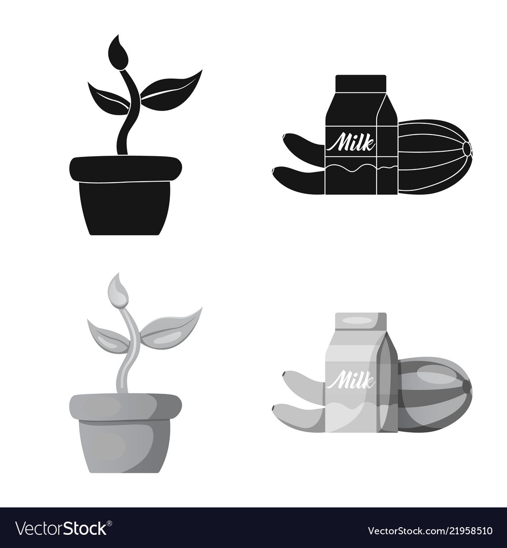 Design of and logo collection Royalty Free Vector Image