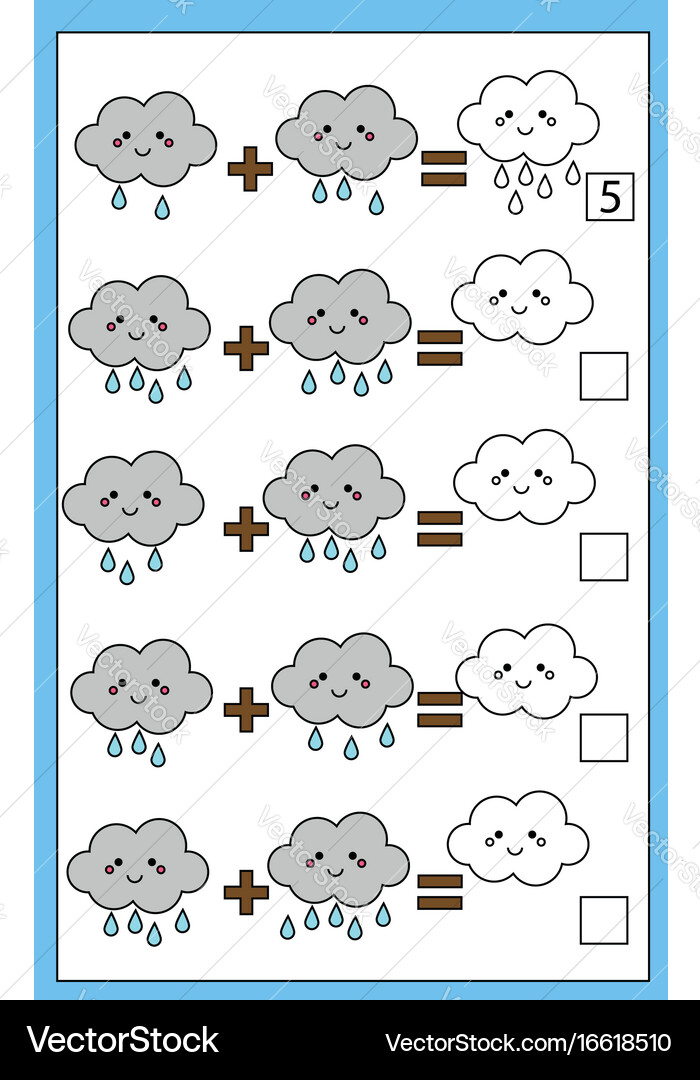 Math educational counting game for children Vector Image