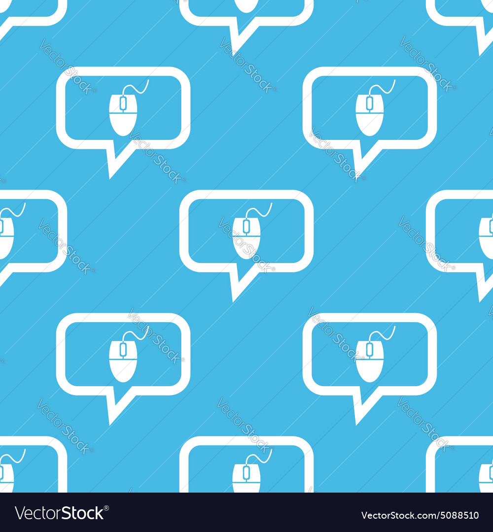 Mouse controller message pattern Royalty Free Vector Image