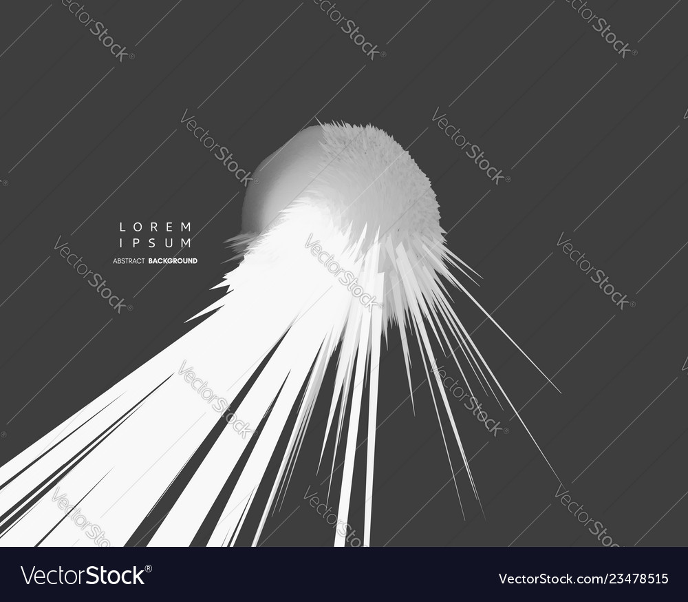 Background with exploding rays abstract dynamic Vector Image