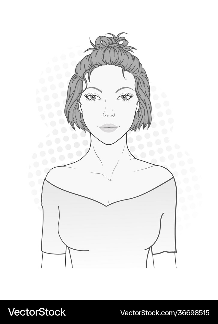 Beautiful young woman Royalty Free Vector Image