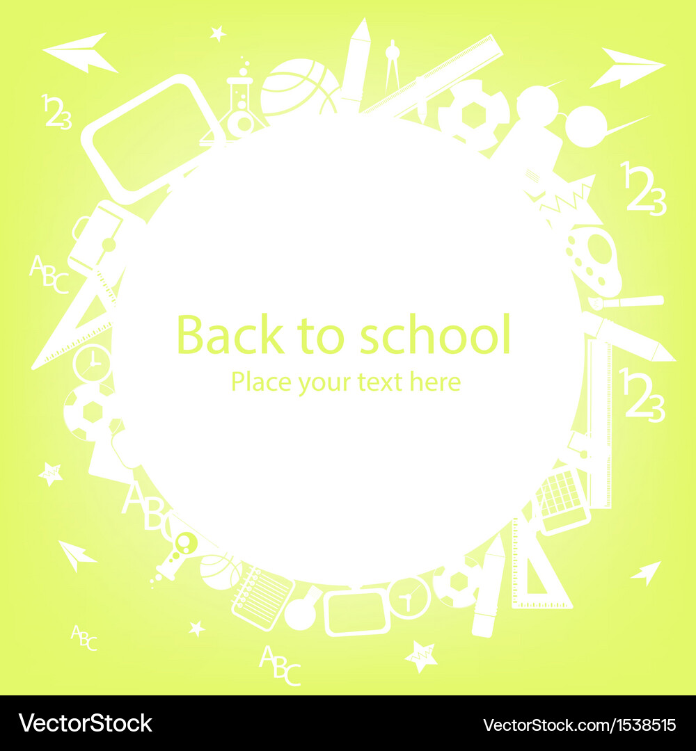 Colorful school icons Royalty Free Vector Image