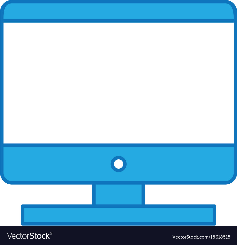 Computer screen electronic technology design Vector Image