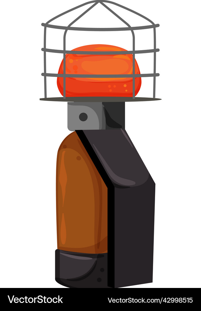 Fire heater gas cartoon Royalty Free Vector Image