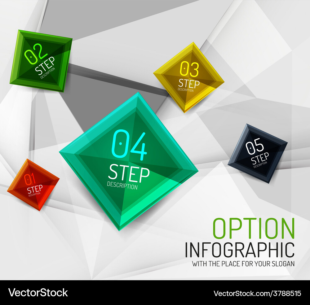 Fresh business abstract infographic Royalty Free Vector